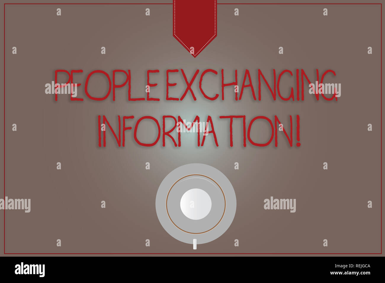 Writing note showing People Exchanging Information. Business photo ...