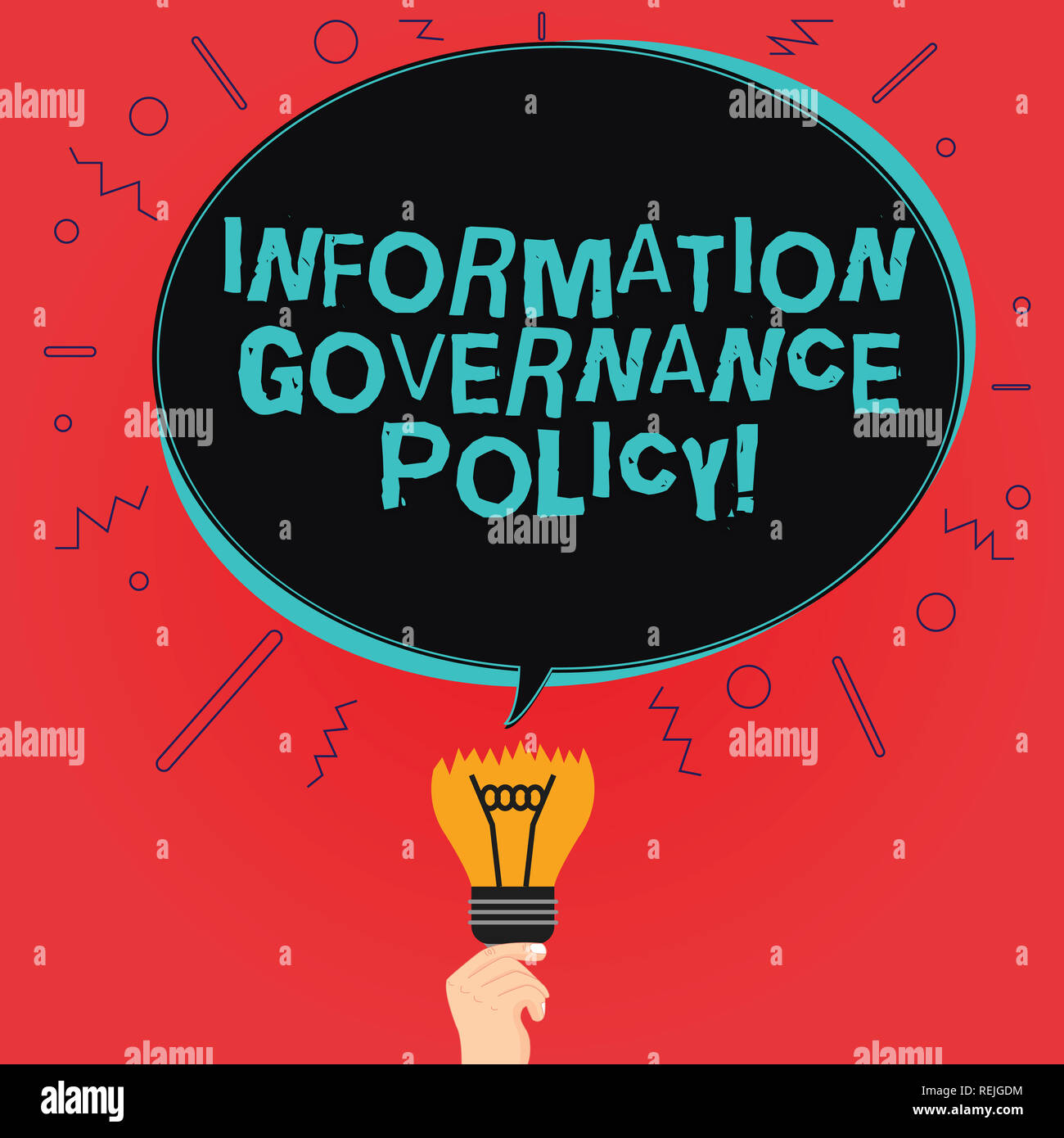 Writing note showing Information Governance Policy. Business photo ...