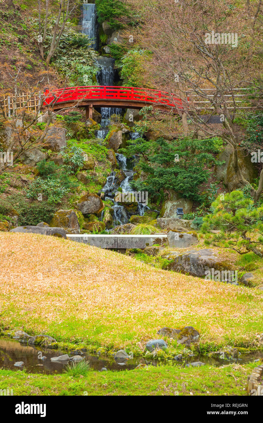 Hirosaki, Japan - April 23 2018: The Fujita Memorial Japanese Garden ...