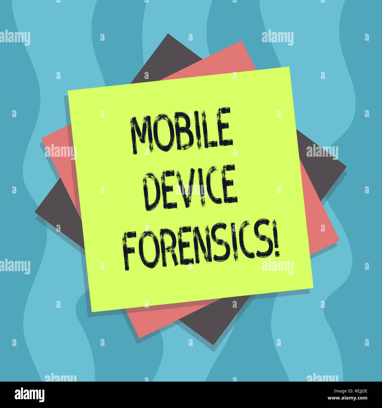 Conceptual hand writing showing Mobile Device Forensics. Business photo ...
