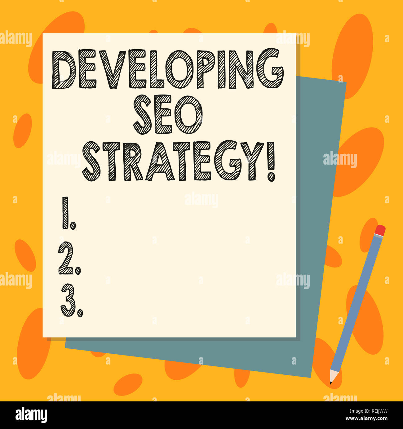 Handwriting Text Developing Seo Strategy Concept Meaning Process Of Tailoring Your Website At