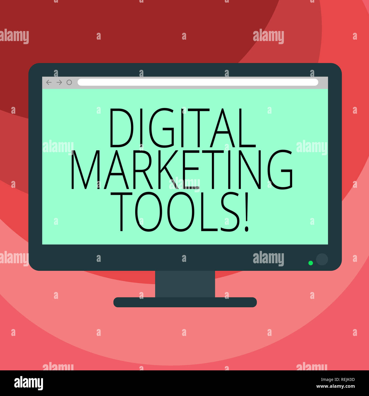 Text sign showing Digital Marketing Tools. Conceptual photo Channels or ...