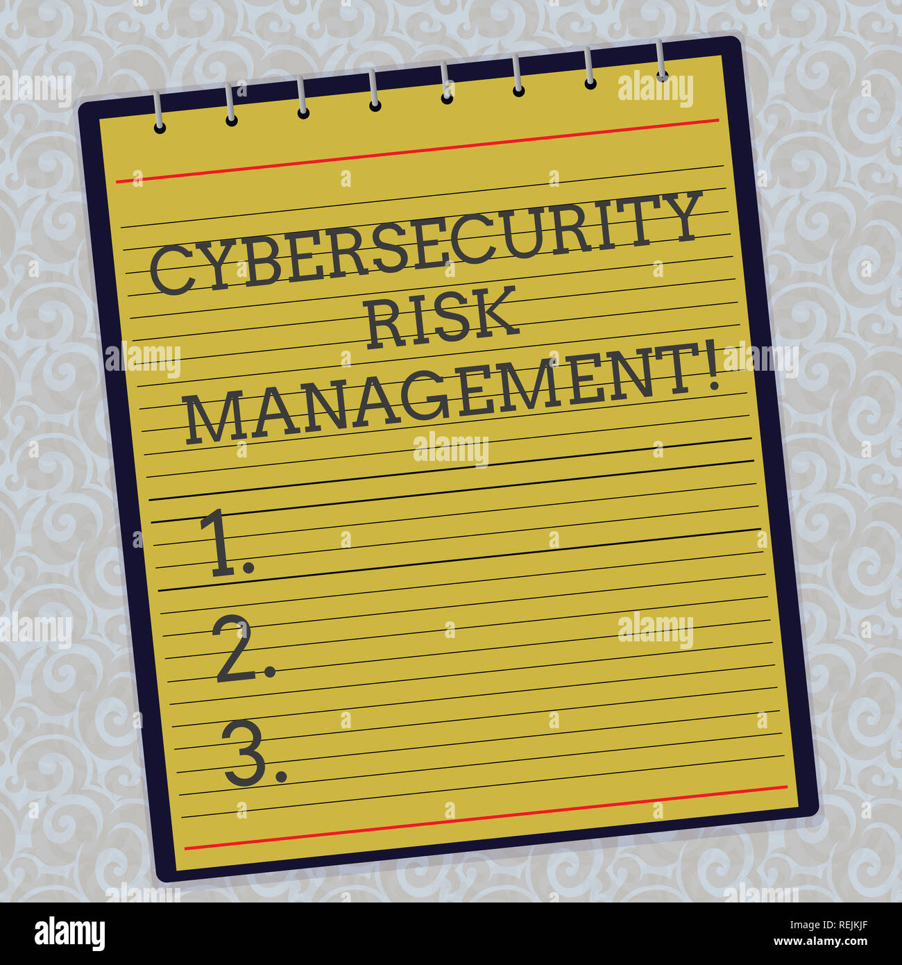 Handwriting text Cybersecurity Risk Management. Concept meaning ...