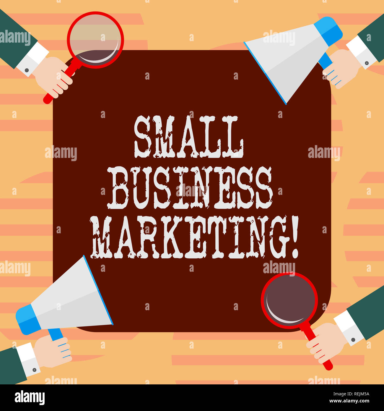 Word writing text Small Business Marketing. Business concept for Specific method of selling the ...