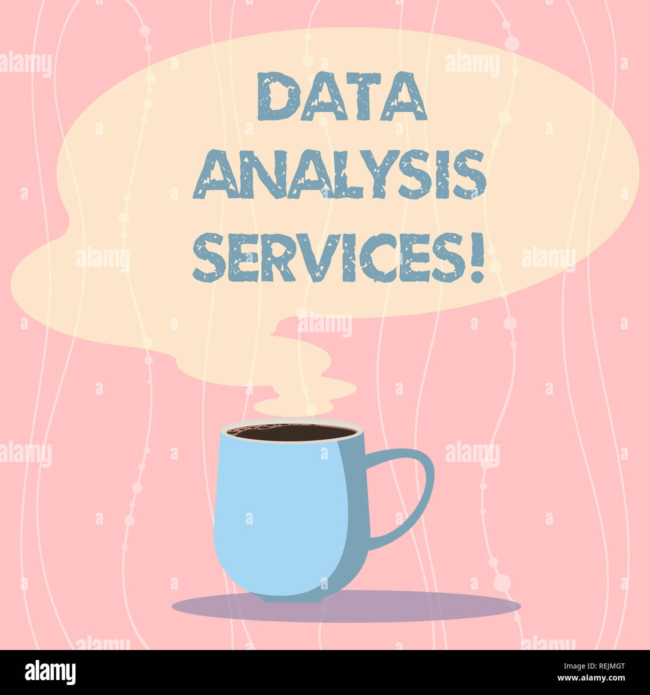Word writing text Data Analysis Services. Business concept for an analytical data engine used in ...