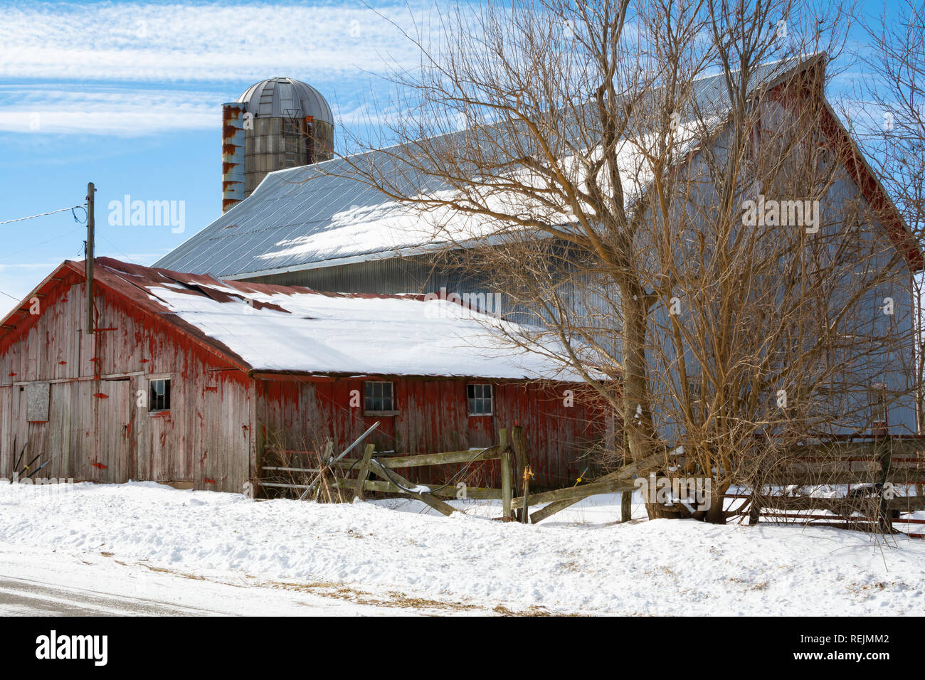 Midwest winter landscape americana hi-res stock photography and images ...