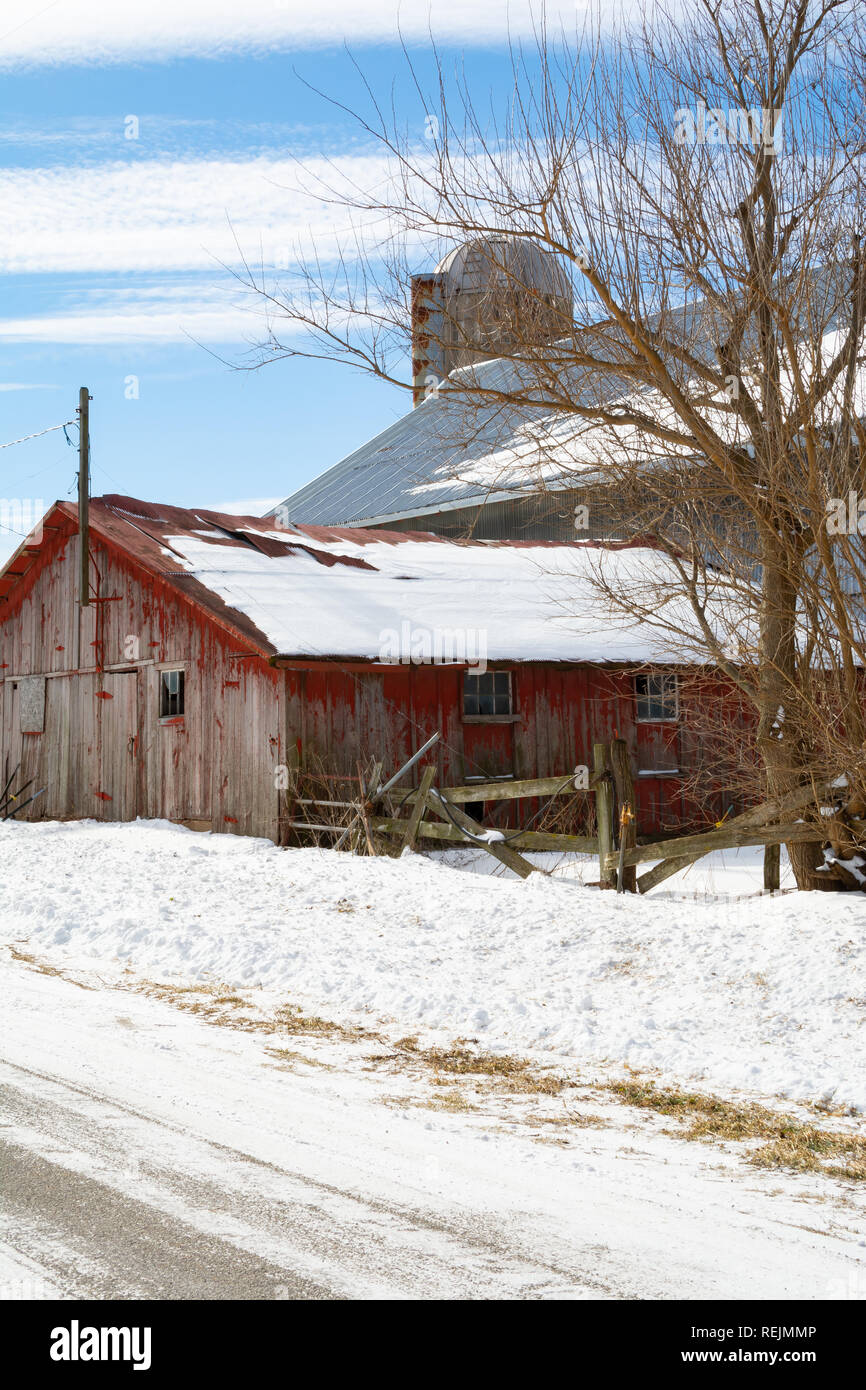 Midwest winter landscape americana hi-res stock photography and images ...