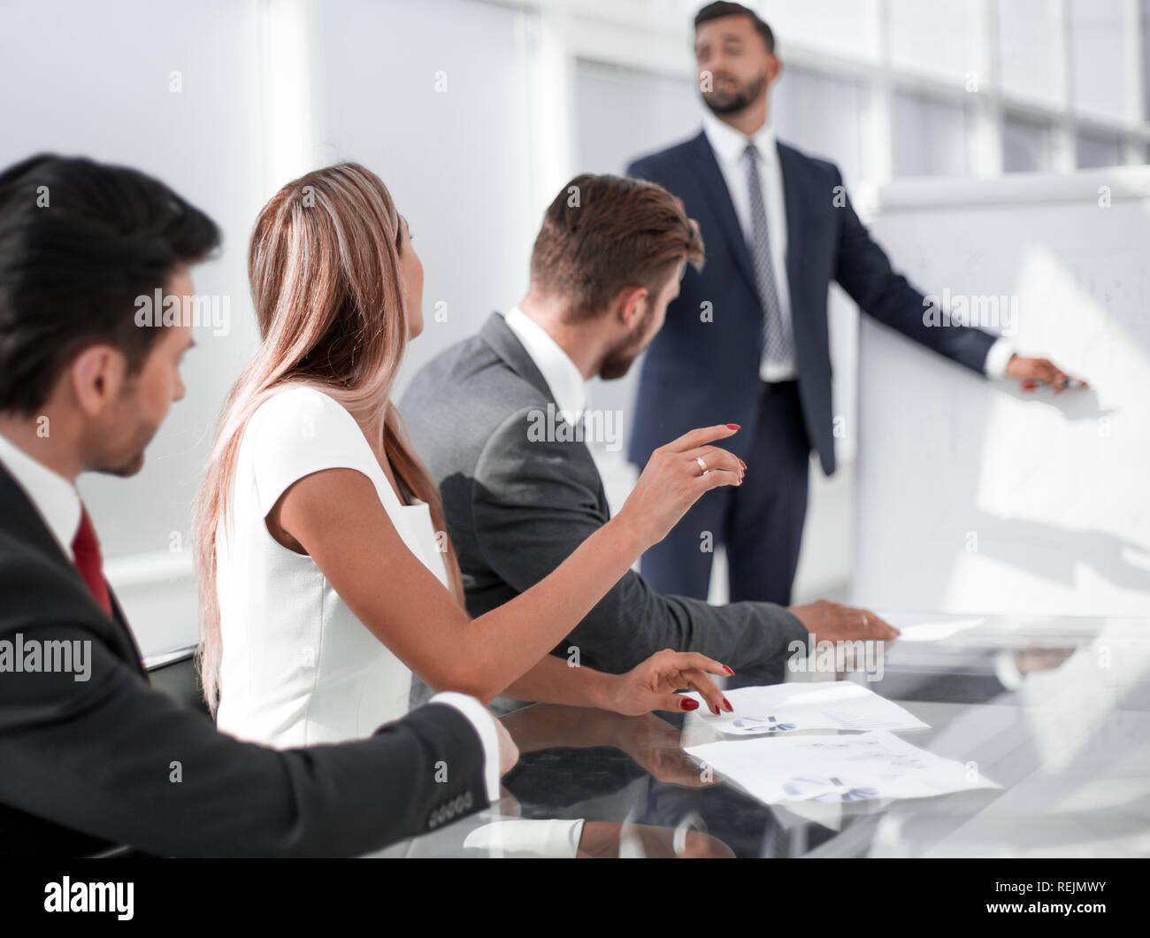Adult asks question hi-res stock photography and images - Alamy