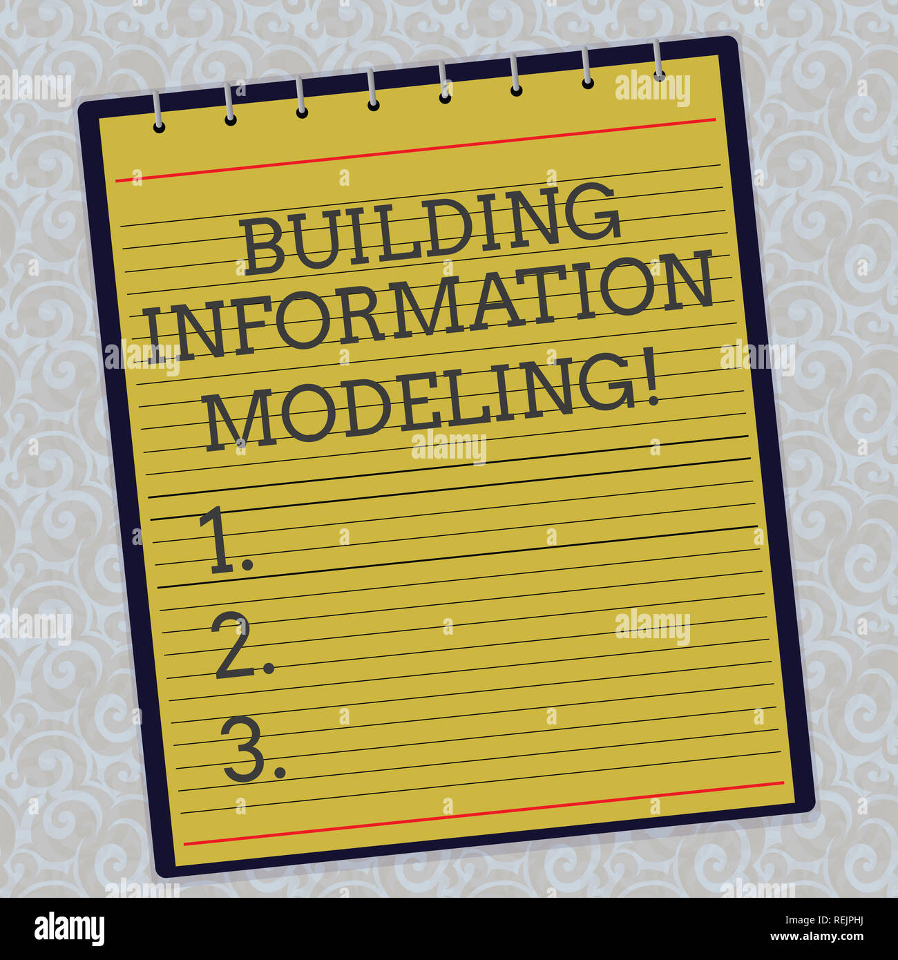 Handwriting text Building Information Modeling. Concept meaning an ...
