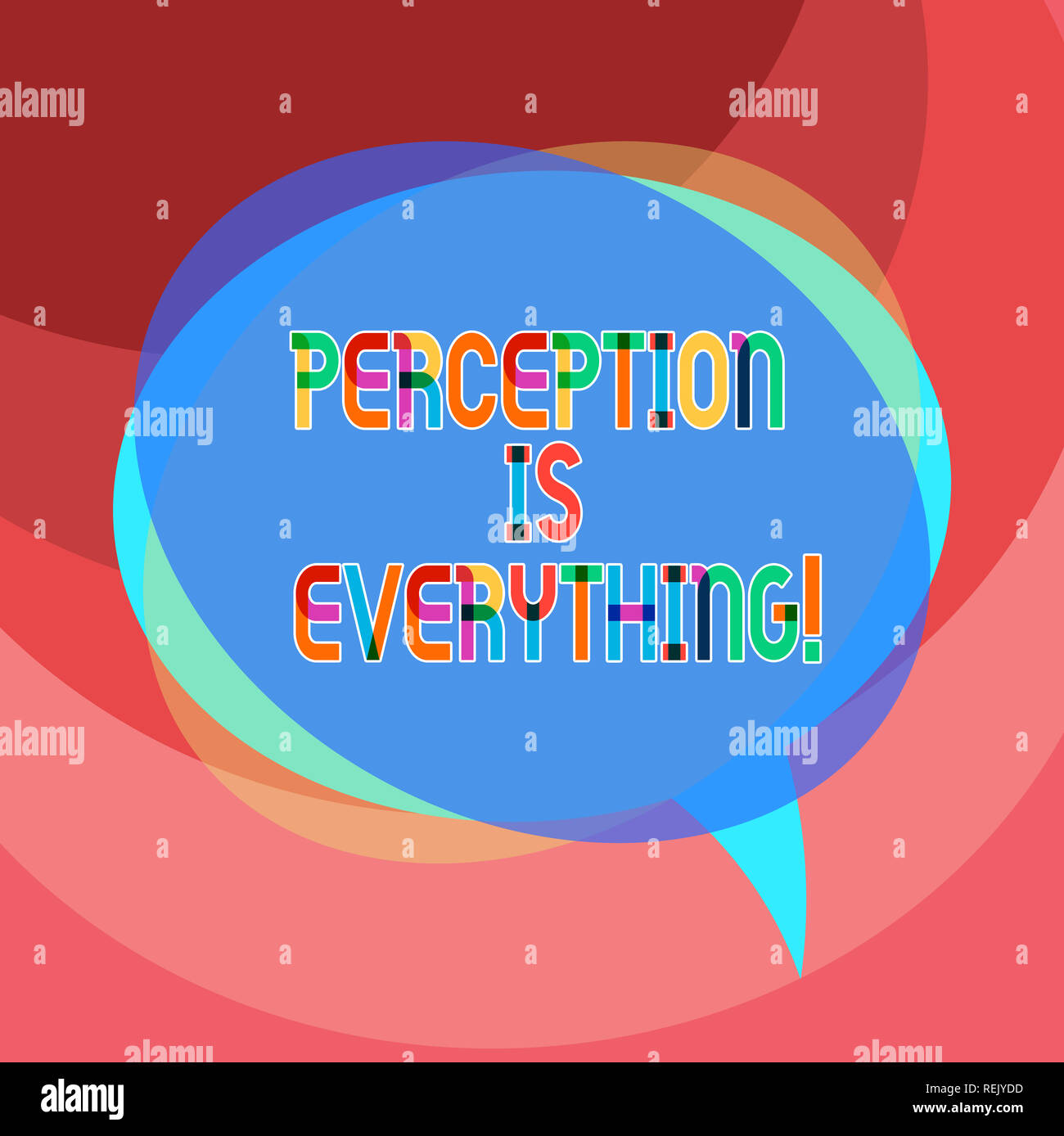 Handwriting text writing Perception Is Everything. Concept meaning how ...