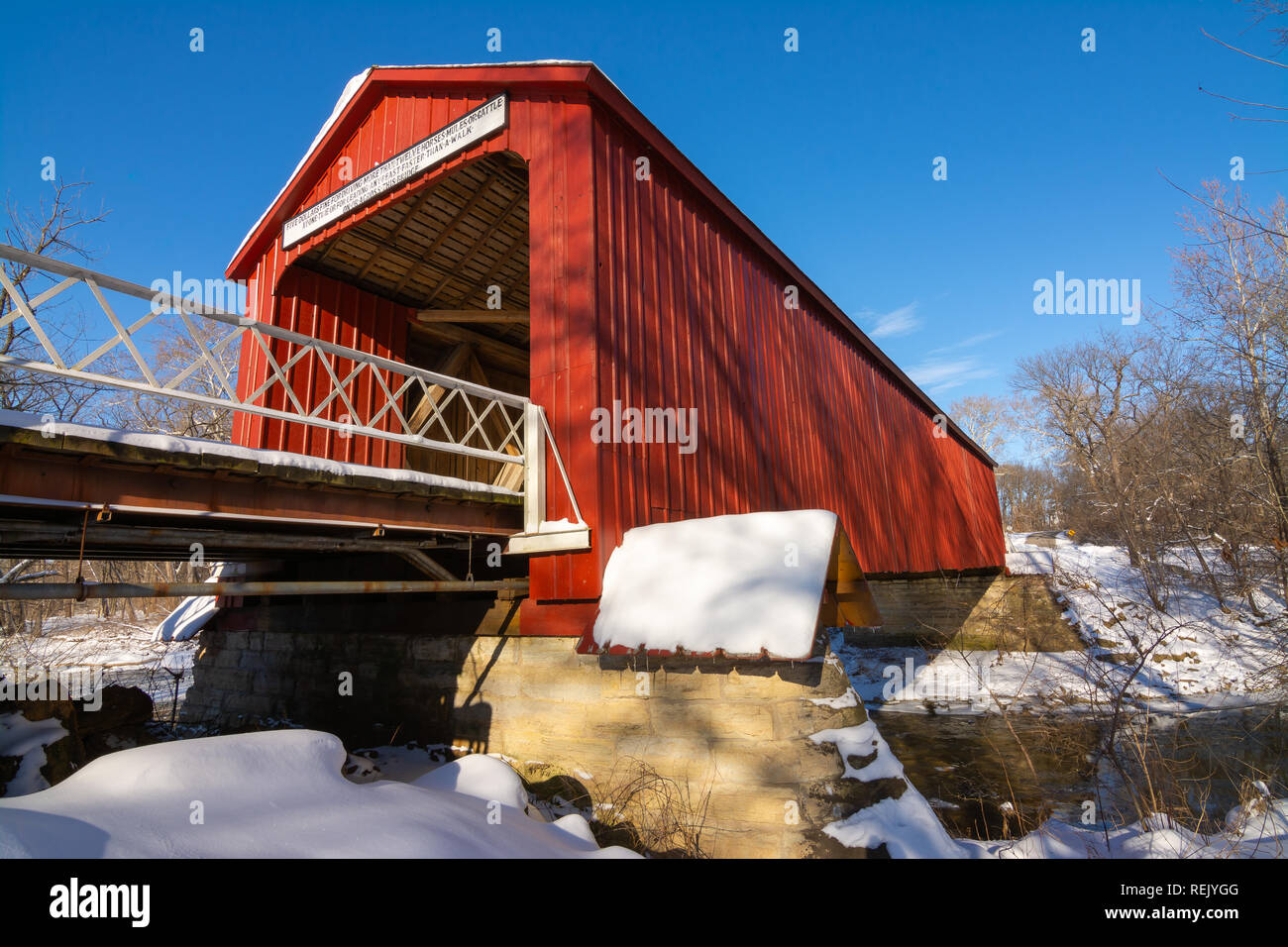 Red covered bridge princeton hi-res stock photography and images - Alamy