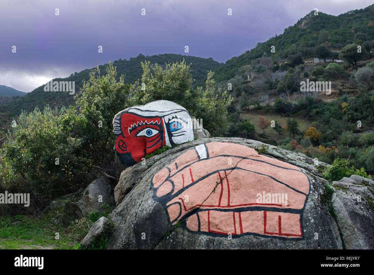 orgosolo, sardinia, italy, murale Stock Photo - Alamy