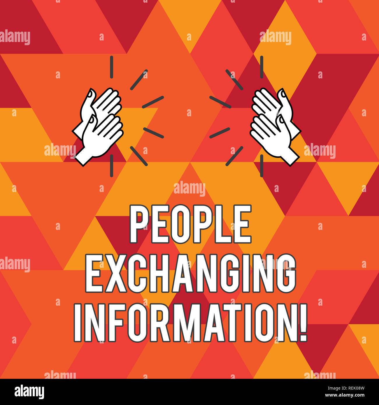 Writing note showing People Exchanging Information. Business photo ...