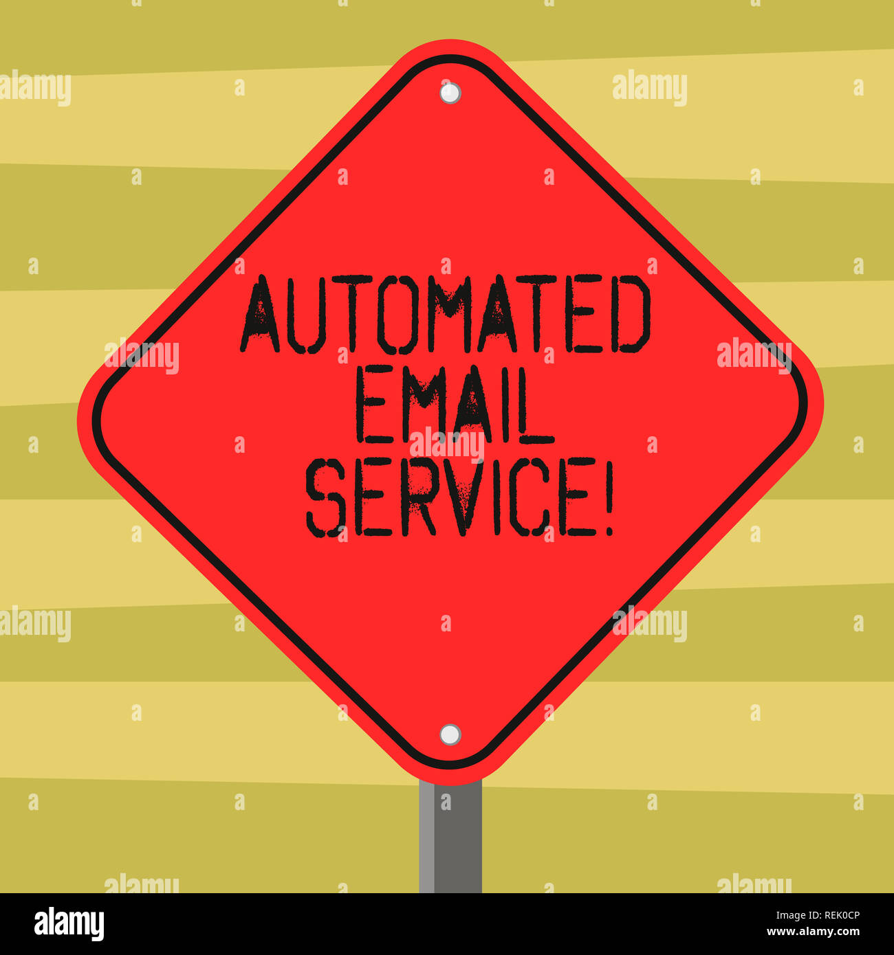 Text sign showing Automated Email Service. Conceptual photo automatic ...