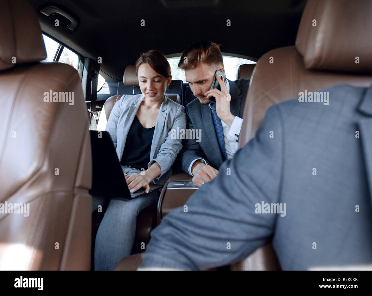 business colleagues working in the car Stock Photo - Alamy business colleagues working in the car Stock Photo - Alamy