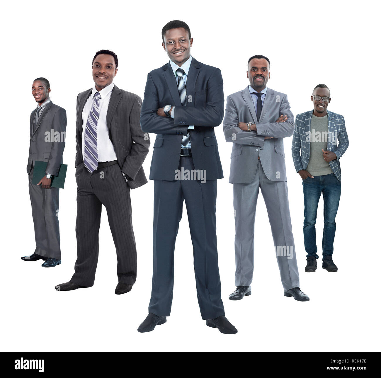 Happy team leader in Cut Out Stock Images & Pictures - Alamy