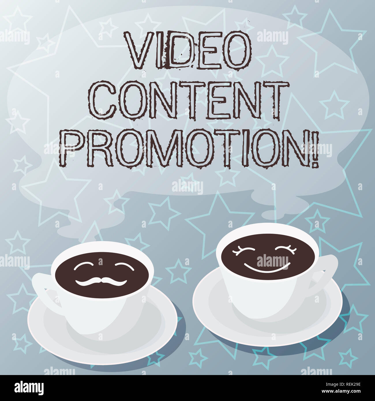 Handwriting text writing Video Content Promotion. Concept meaning video ...