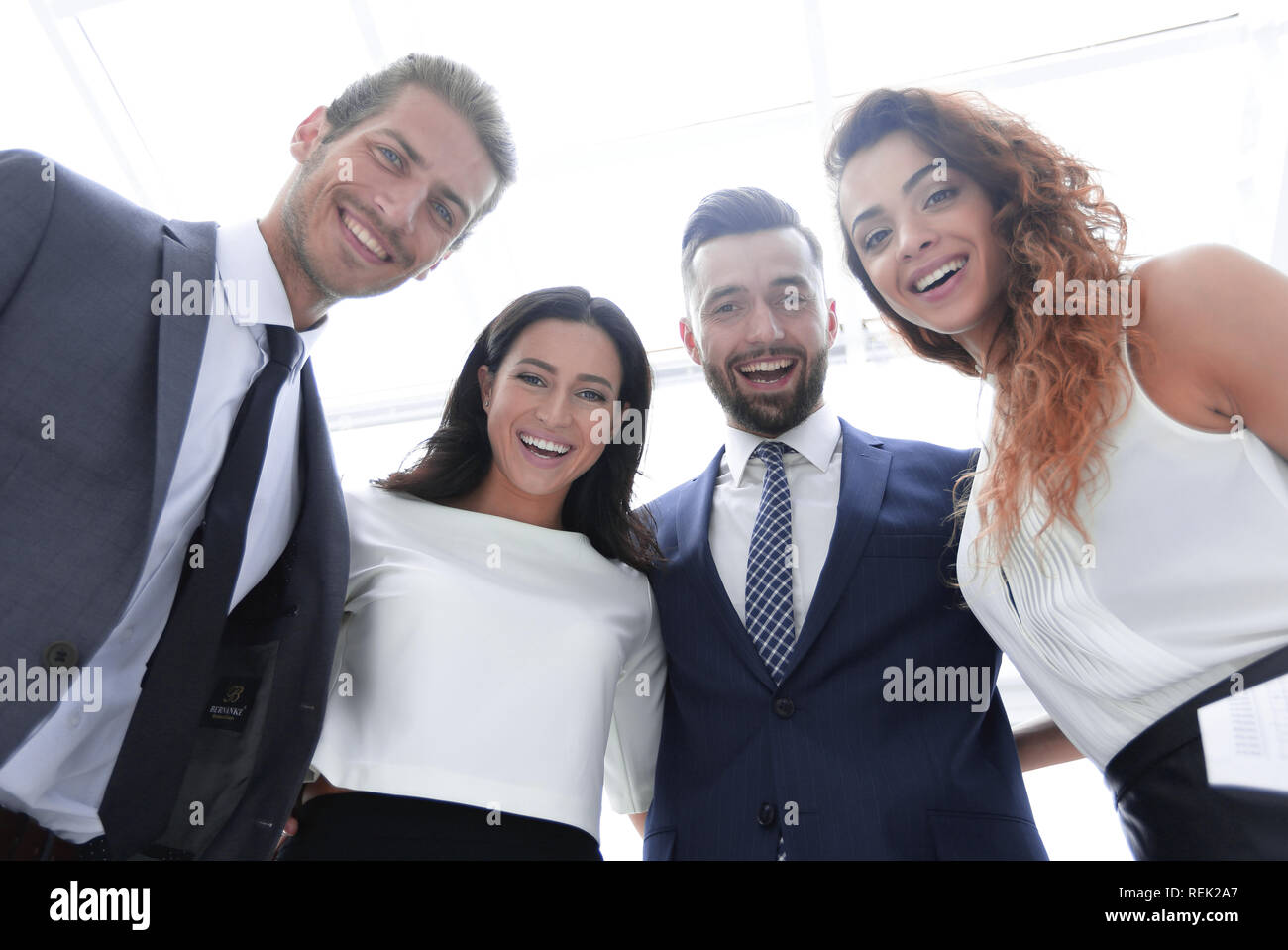 bottom view.group of successful business people Stock Photo - Alamy