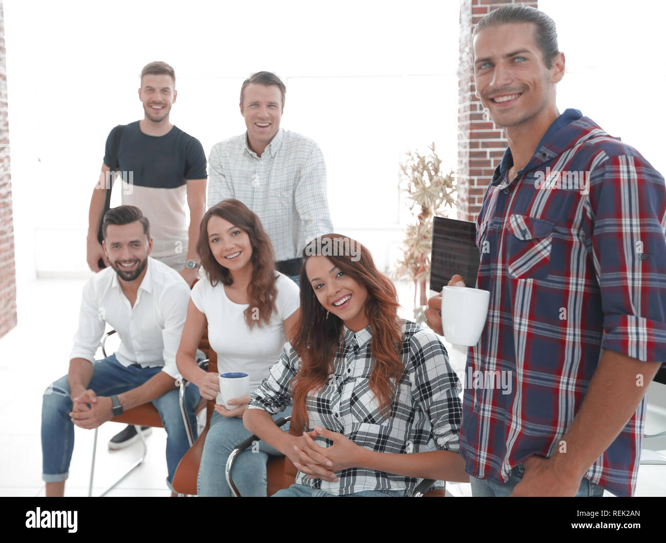 group portrait of the creative team Stock Photo - Alamy