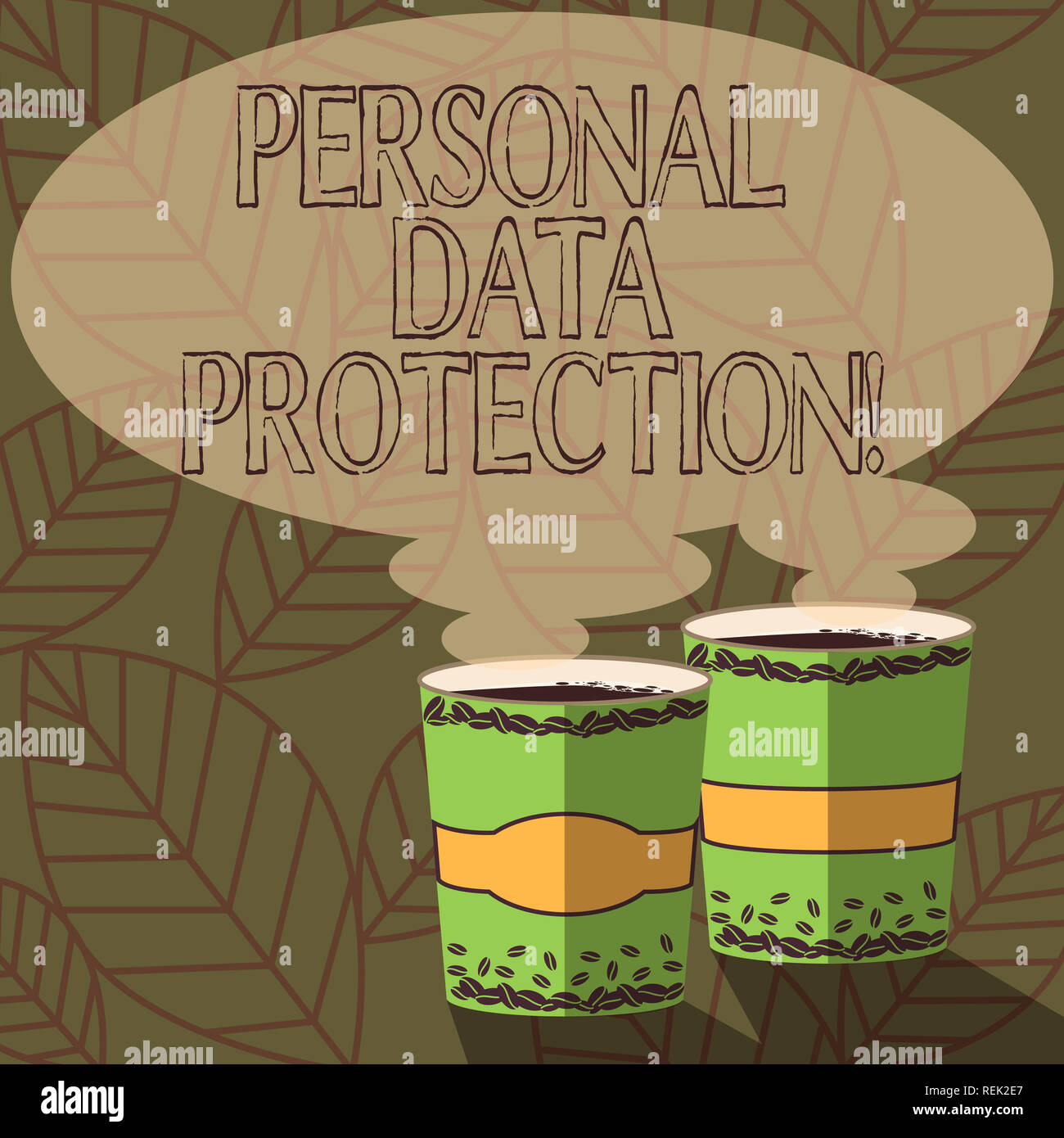 Writing note showing Personal Data Protection. Business photo ...