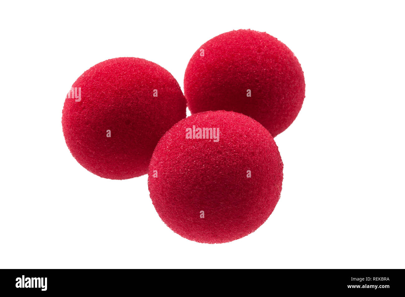 foam rubber balls for magician isolated on white Stock Photo - Alamy