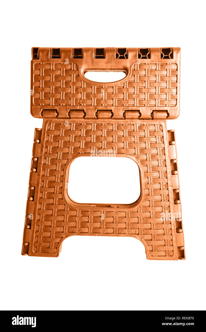 plastic folding step isolated on white background Stock Photo - Alamy