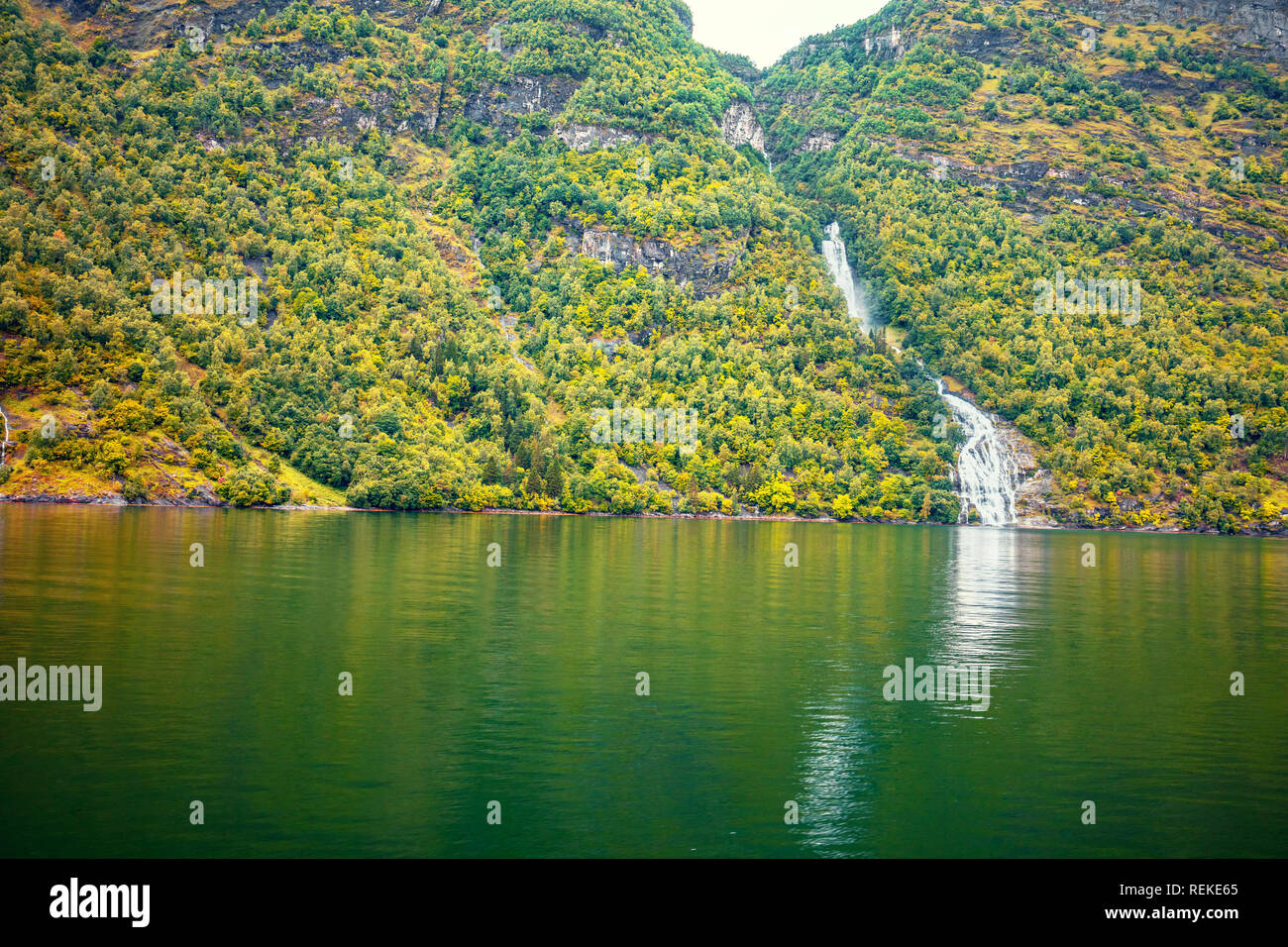 Geiranger Fjord Waterfall High Resolution Stock Photography and Images ...