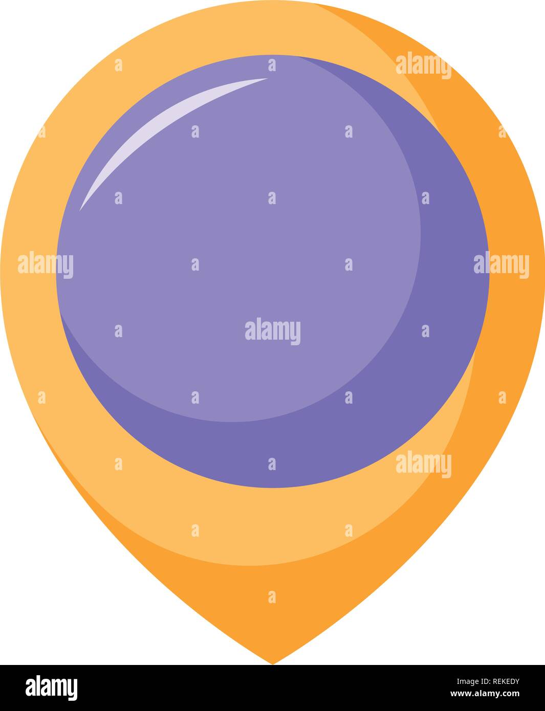 Location pin Over white background, vector illustration Stock Vector ...