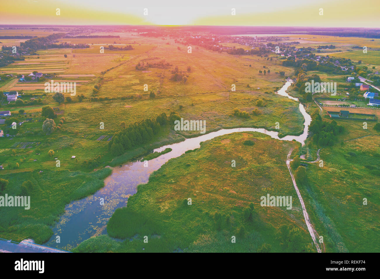 Winding stream flows hi-res stock photography and images - Alamy