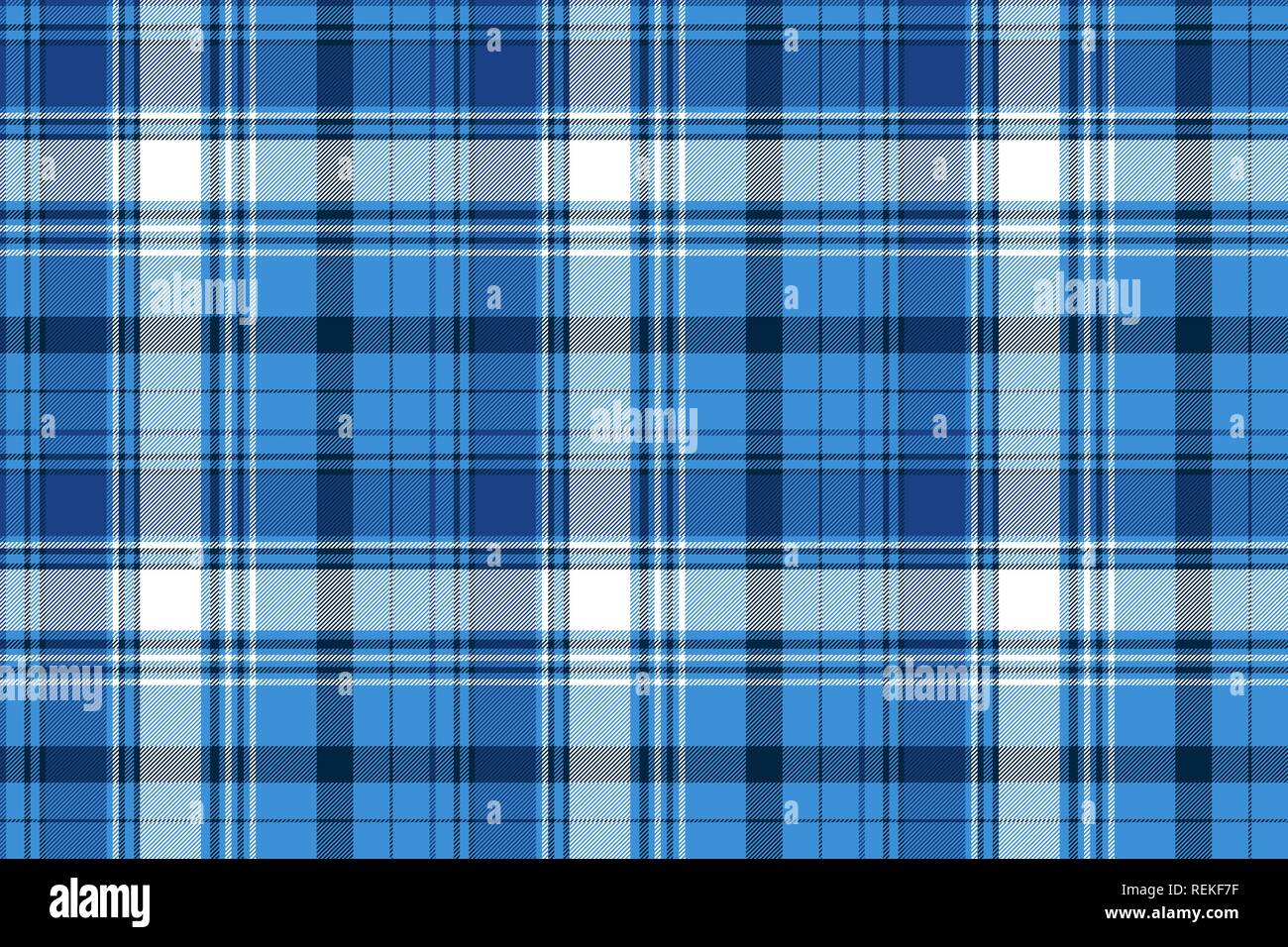 Blue tartan fabric texture. Vector illustration Stock Vector Image ...