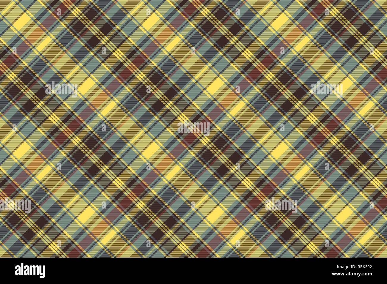 Seamless pattern check plaid fabric texture. Vector illustration Stock ...
