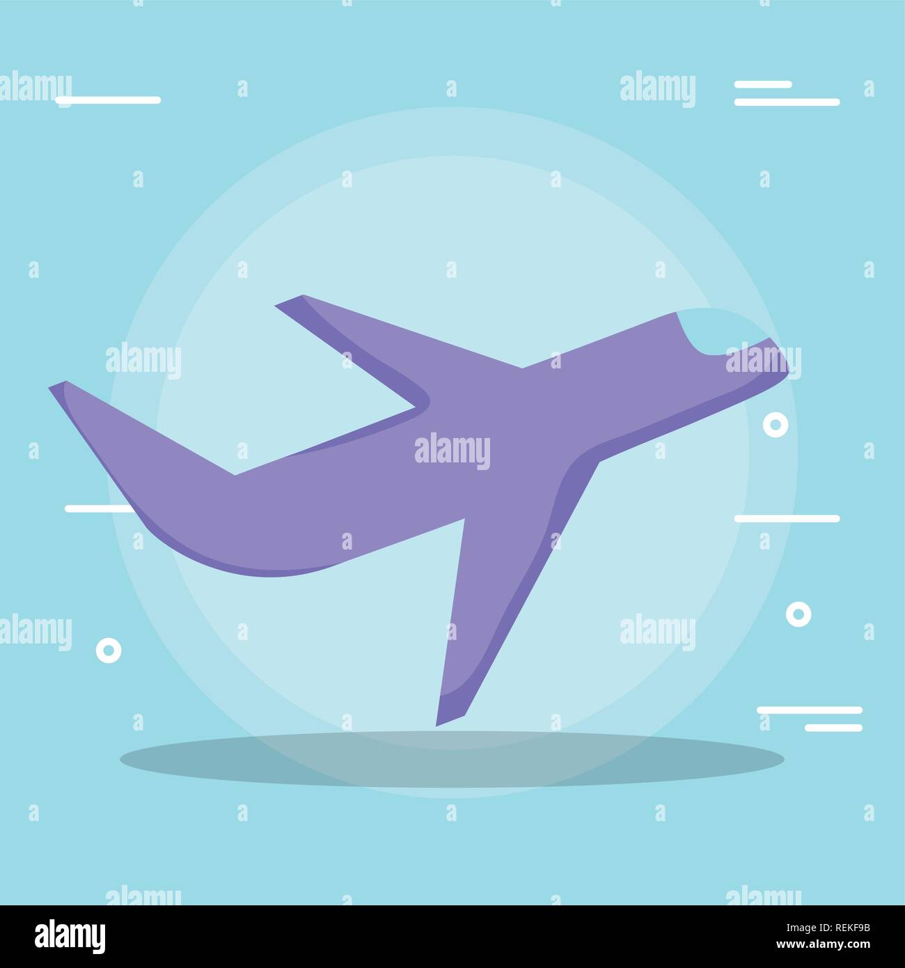 airplane icon Over blue background, vector illustration Stock Vector ...
