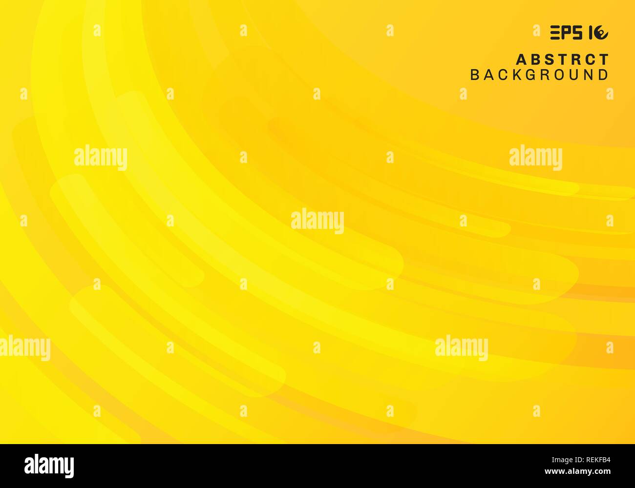 Abstract yellow geometric background and dynamic curve fluid motion ...