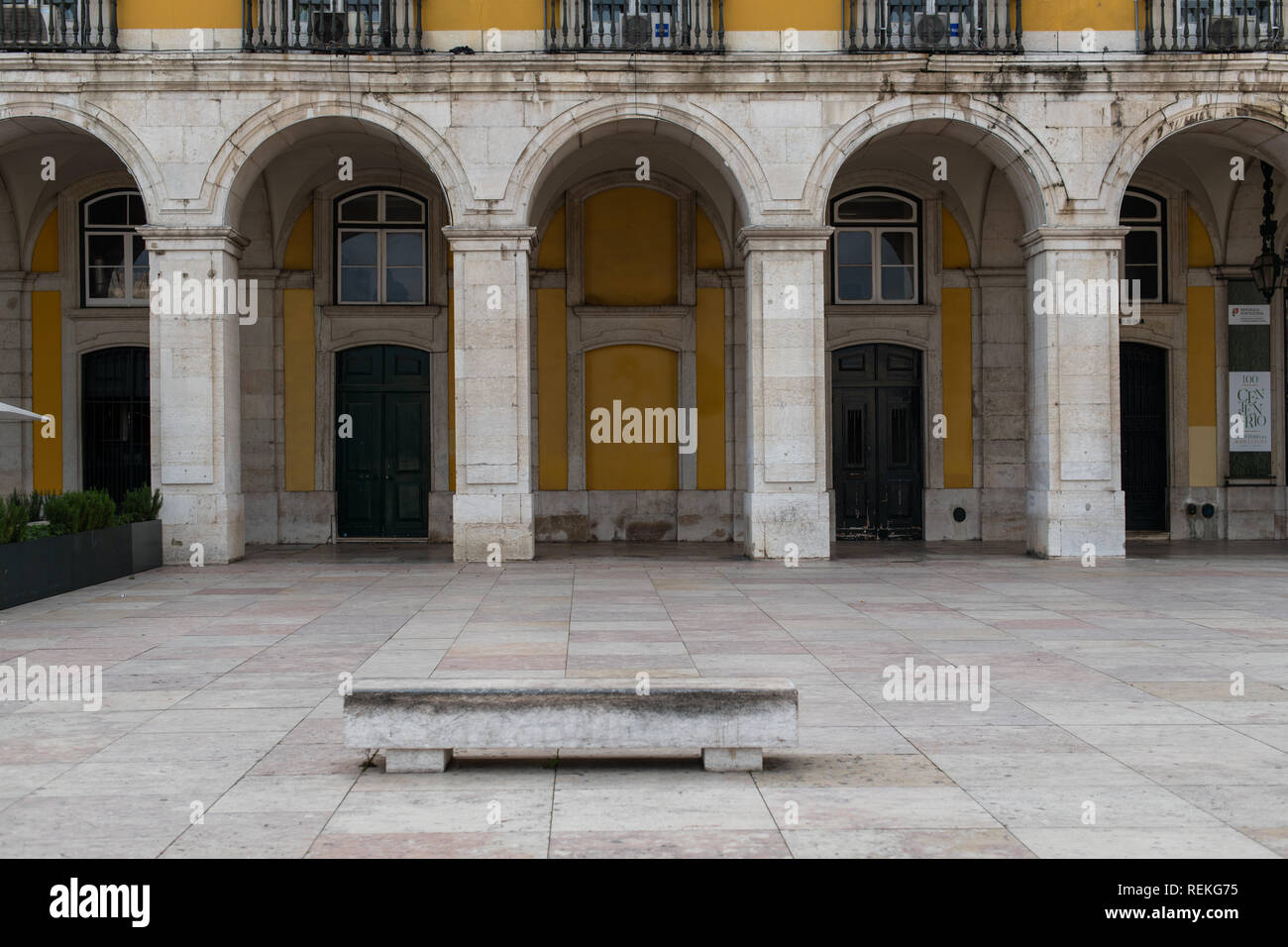 Main Square of Lisbon, Praça do Comércio Stock Photo - Alamy