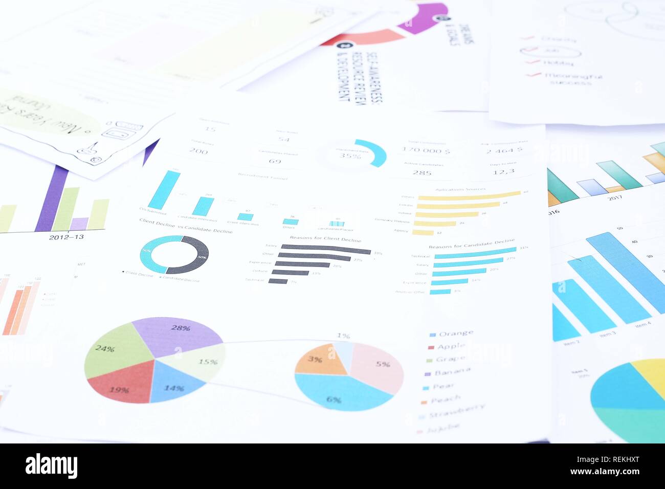 Picture of financial paper Stock Photo - Alamy