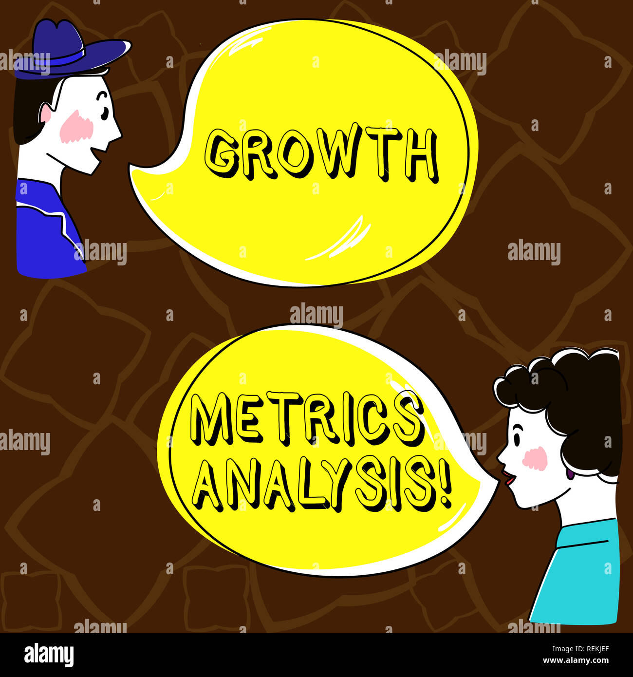 Word writing text Growth Metrics Analysis. Business concept for ...