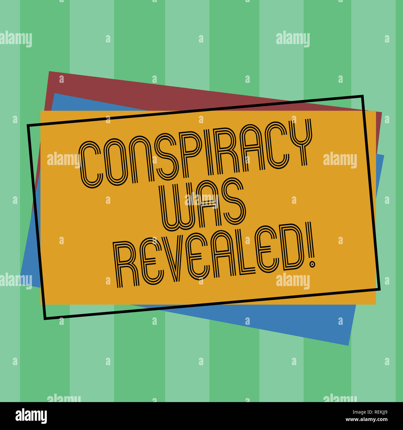 Word writing text Conspiracy Was Revealed. Business concept for the ...