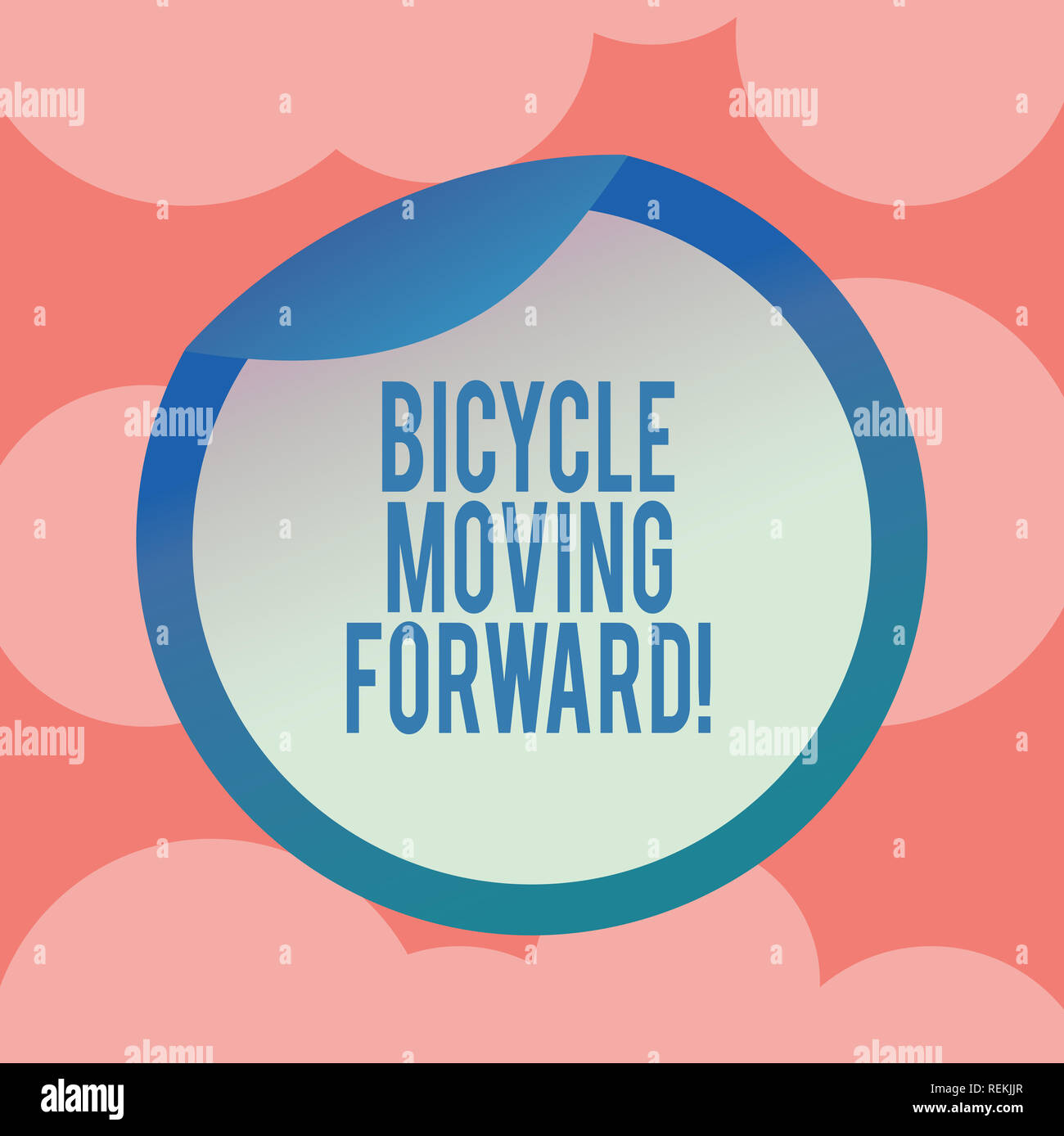 Writing note showing Bicycle Moving Forward. Business photo showcasing ...
