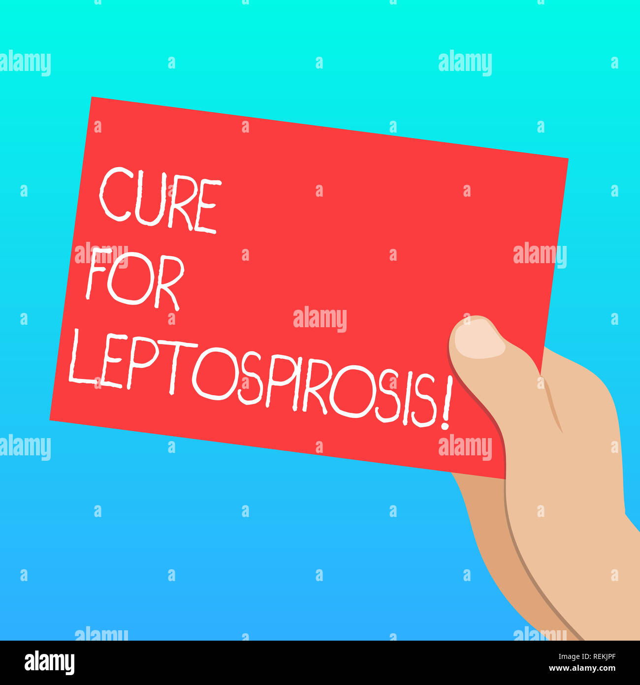 Handwriting text Cure For Leptospirosis. Concept meaning Treating the ...