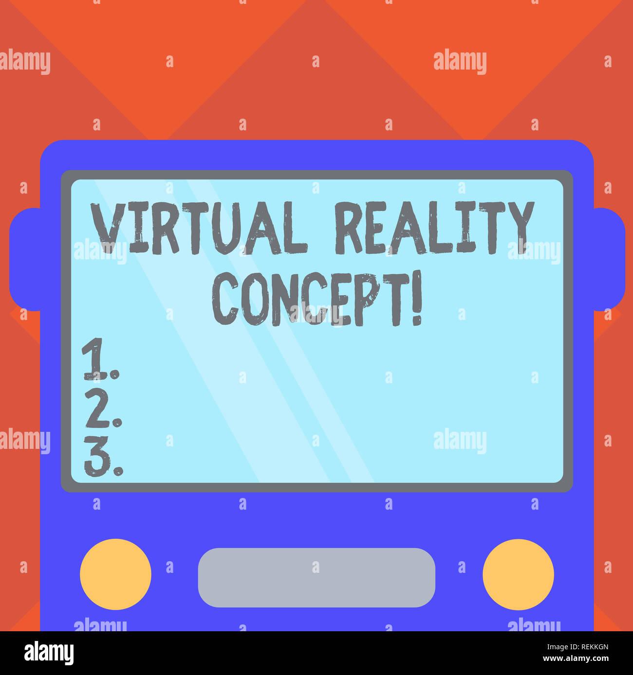 Handwriting text writing Virtual Reality Concept. Concept meaning ...