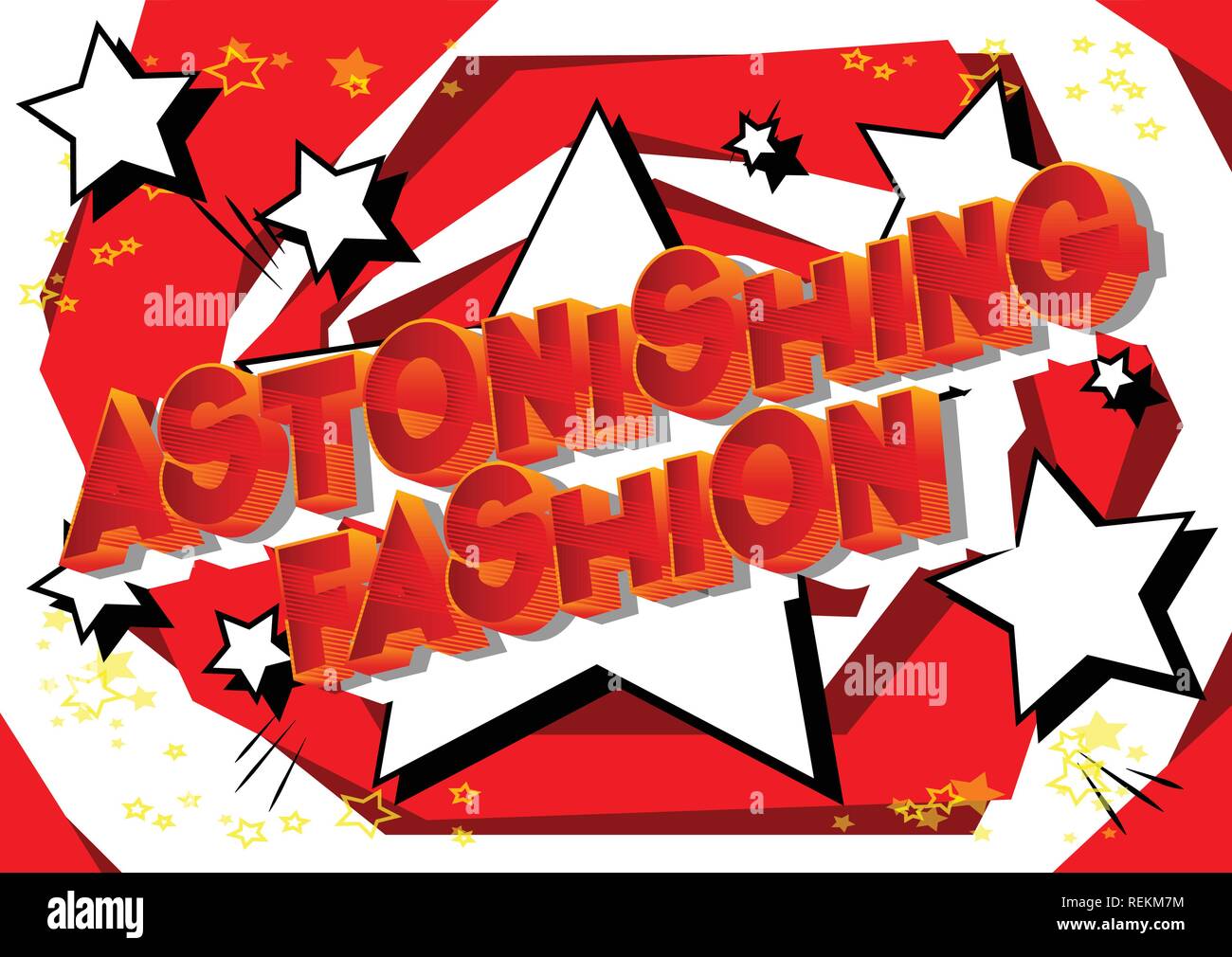 Astonishing Fashion - Vector illustrated comic book style phrase on ...