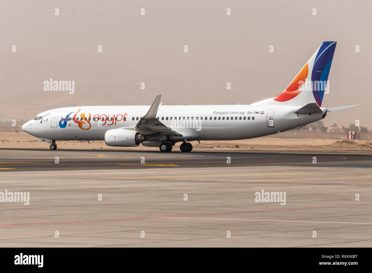 Cairo EGYPT 26.05.2018 - Fly Egypt Airplane standing to parking ...