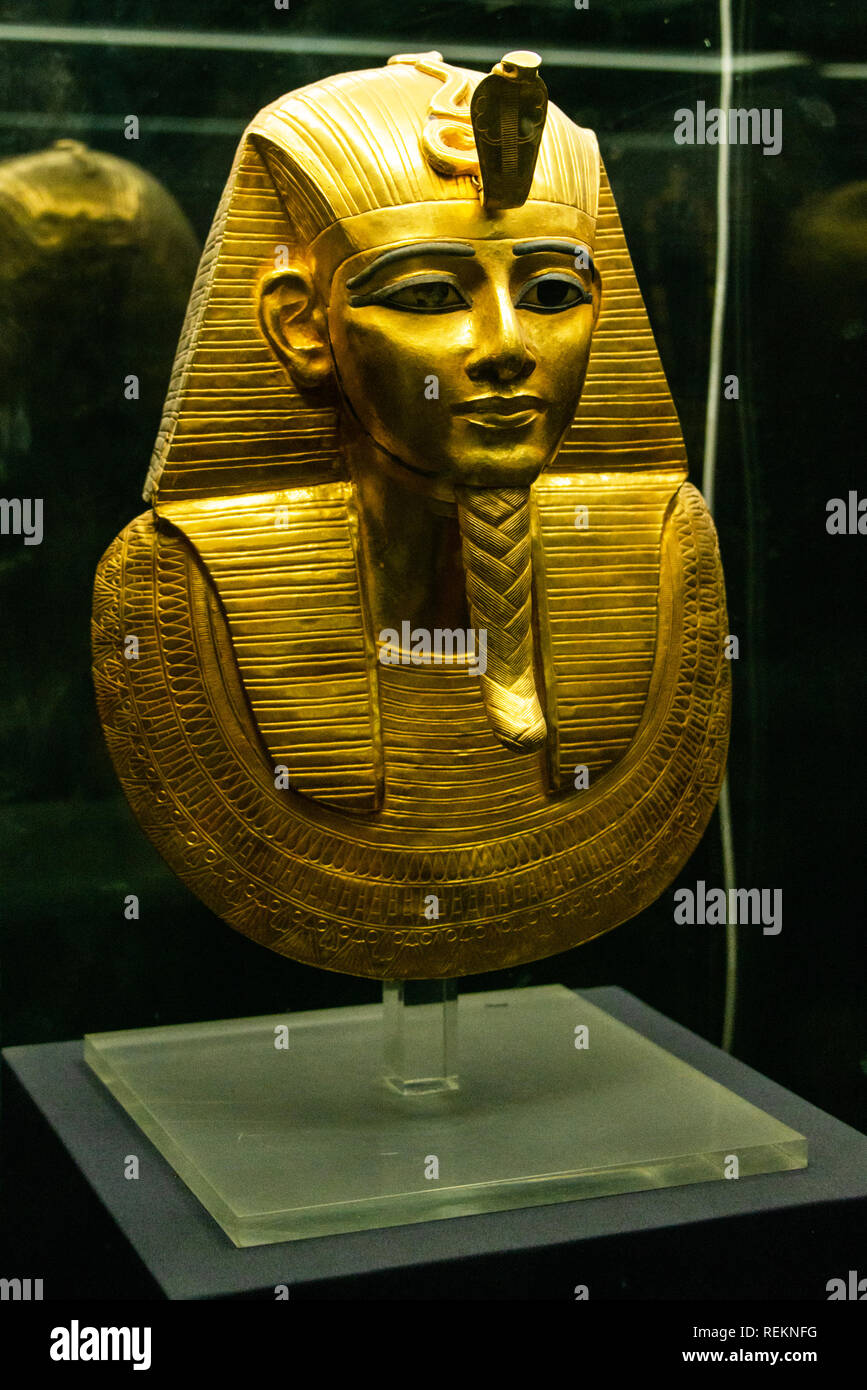 CAIRO, EGYPT 25.05.2018 - Pharao Mask in Egyptian Museum Cairo main ...