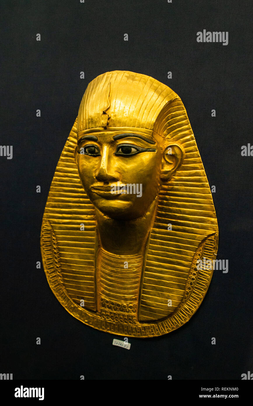 CAIRO, EGYPT 25.05.2018 - Pharao Mask in Egyptian Museum Cairo main ...