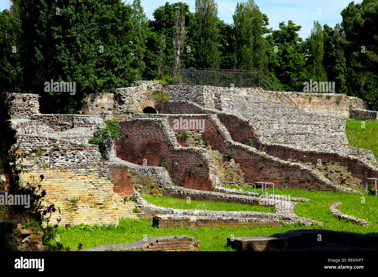 Roman ruins in Rimini Stock Photo - Alamy