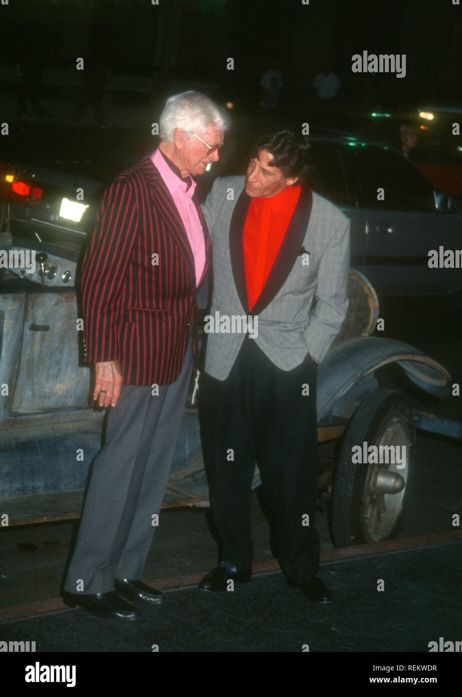 HOLLYWOOD, CA - OCTOBER 11: Actor Buddy Ebsen and actor Jim Varney ...
