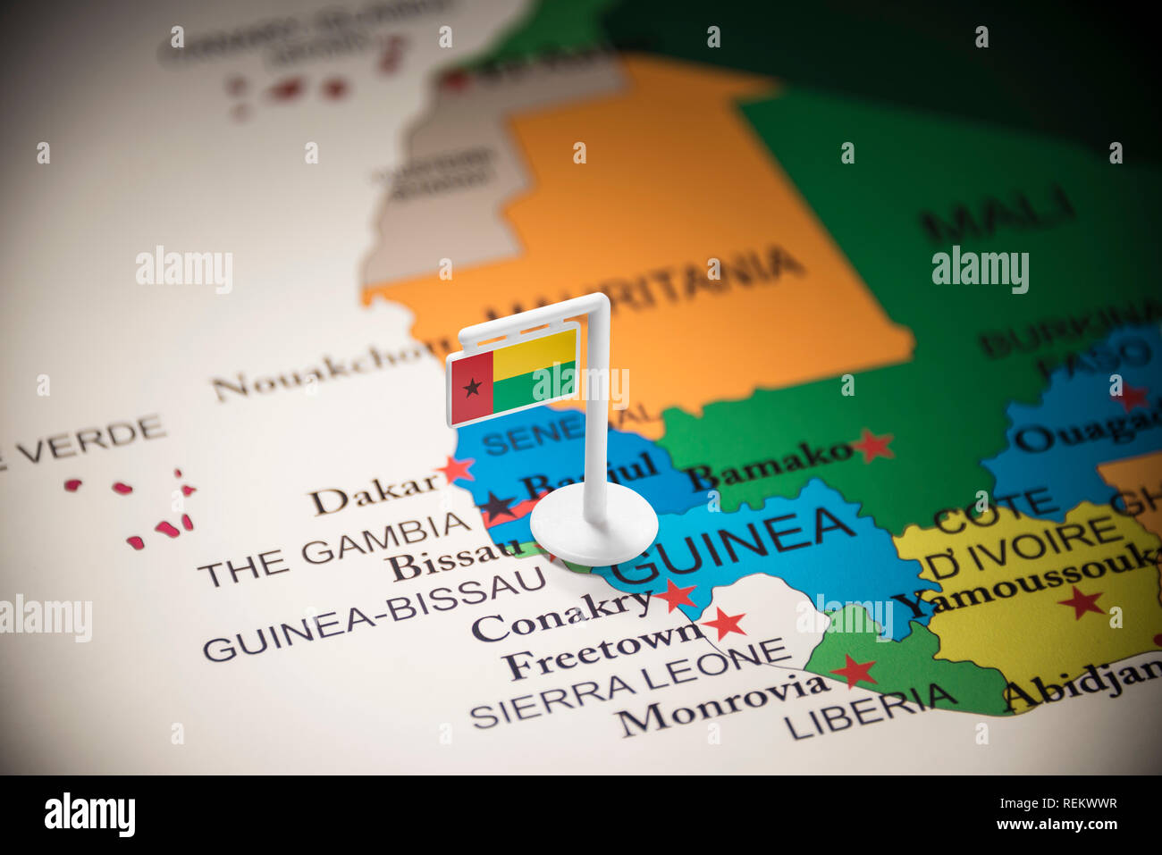 Guinea bissau map hi-res stock photography and images - Alamy