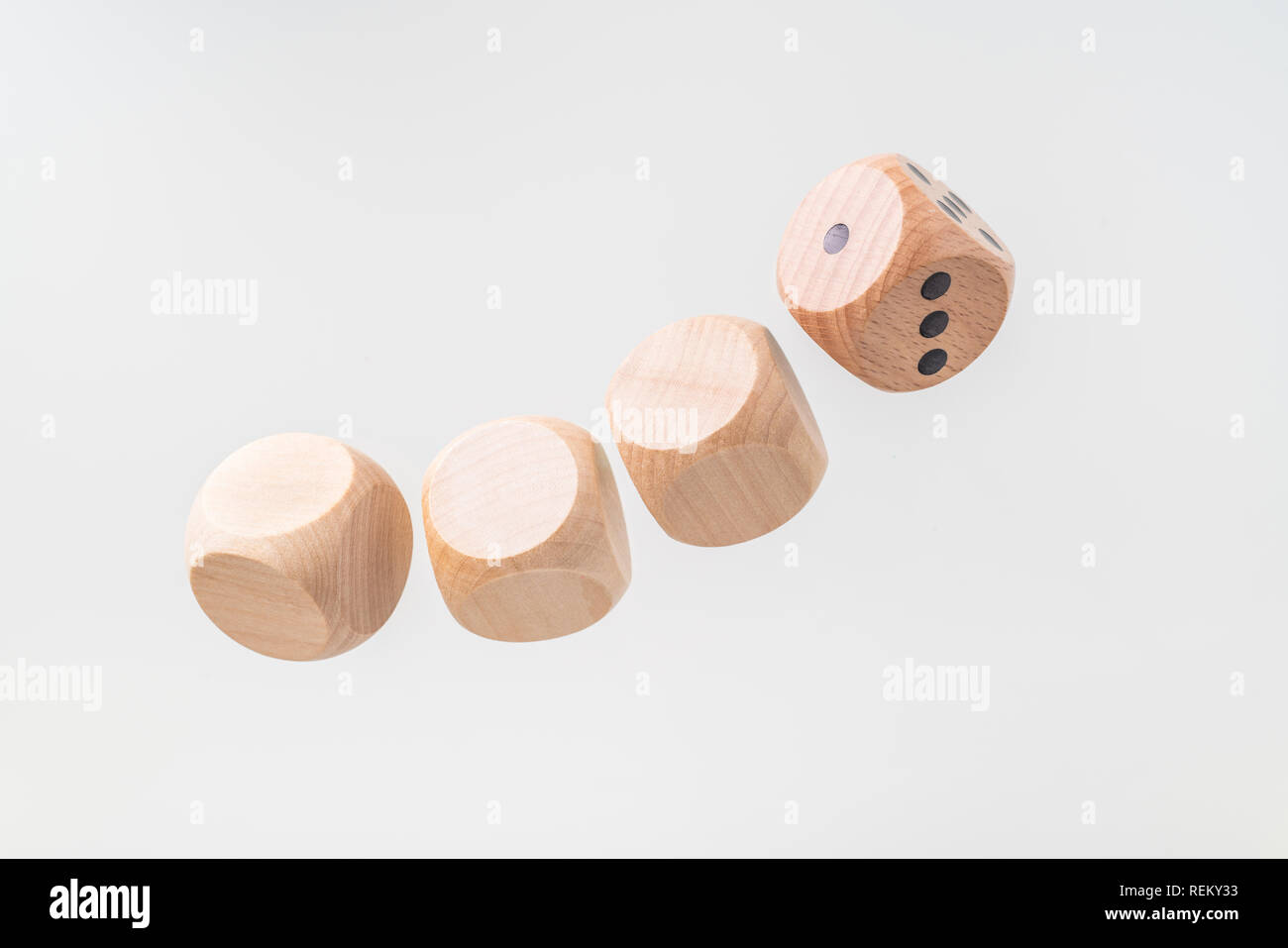 Business & design concept - Abstract geometric real floating wooden ...