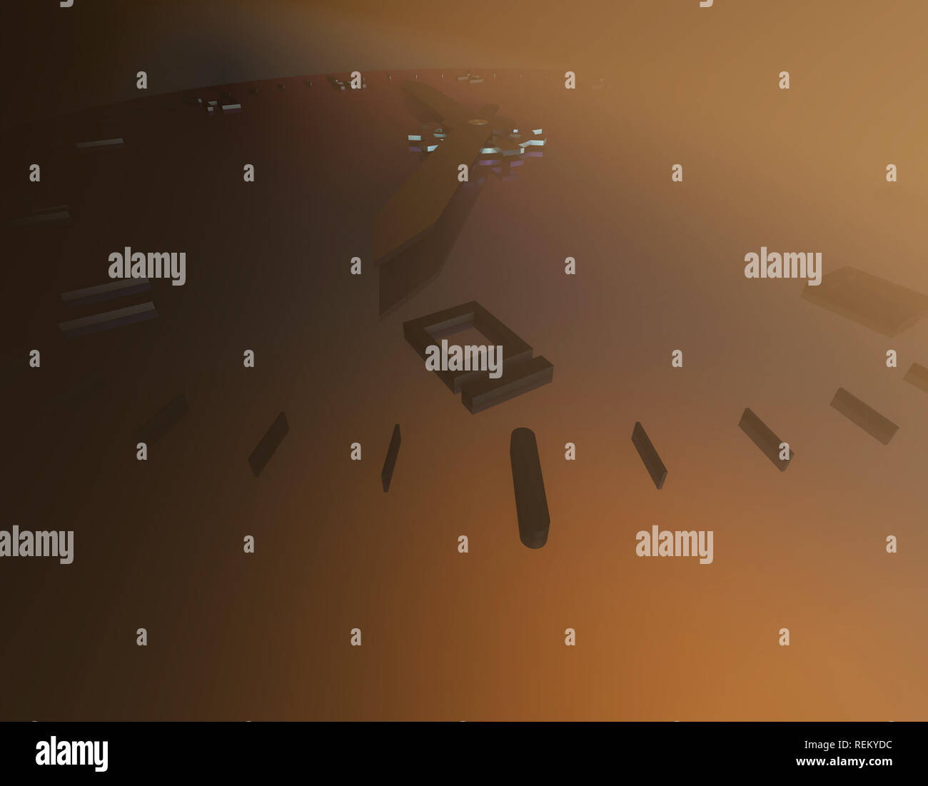 3D composite illustration, time accumulation, clock Stock Photo - Alamy