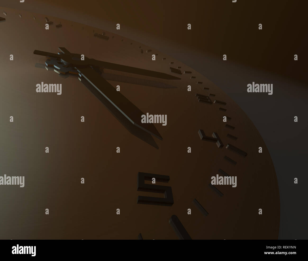 3D composite illustration, time accumulation, clock Stock Photo - Alamy